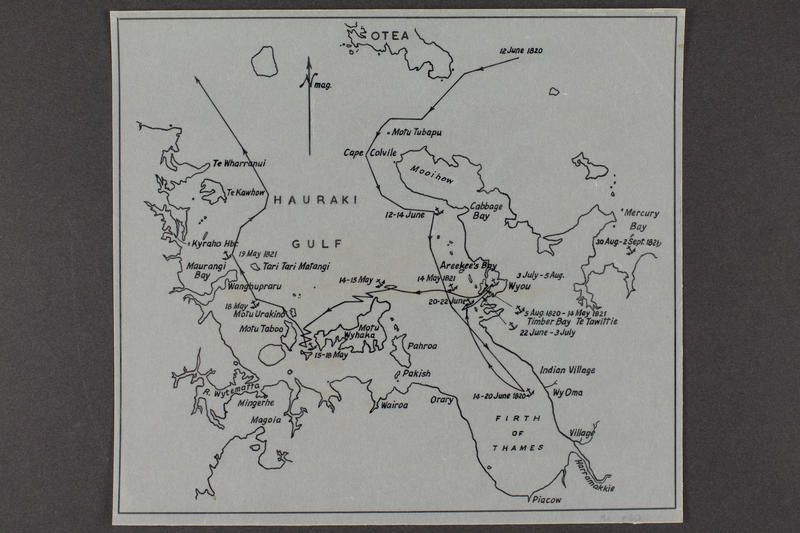 Map: Hauraki Gulf, Aotearoa New Zealand - New Zealand Maritime Museum