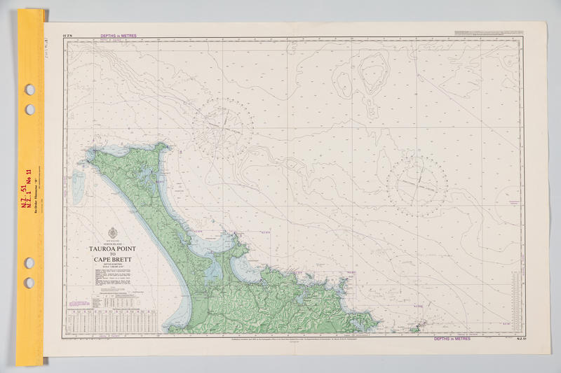 Chart: Tauroa Point to Cape Brett - New Zealand Maritime Museum