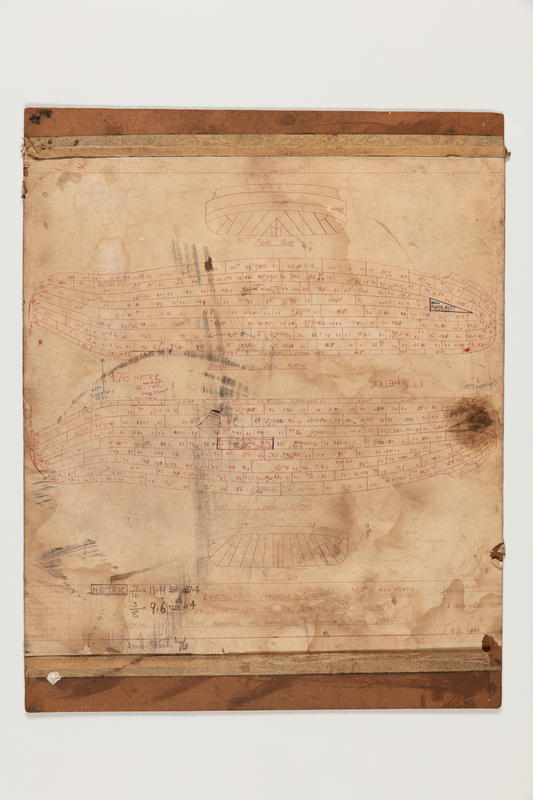Plan: Shell-plating diagram for 8 ton floating crane RAPAKI (1926), 11 ...