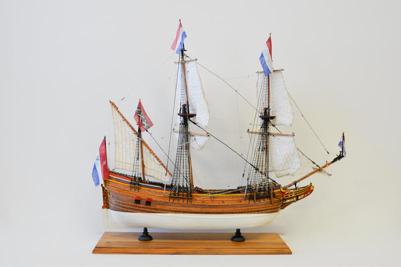 Model: Tasman's fluyt ZEEHAEN - New Zealand Maritime Museum