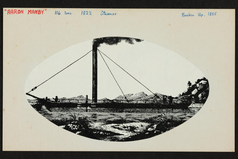 Index card: AARON MANBY (1822) - New Zealand Maritime Museum