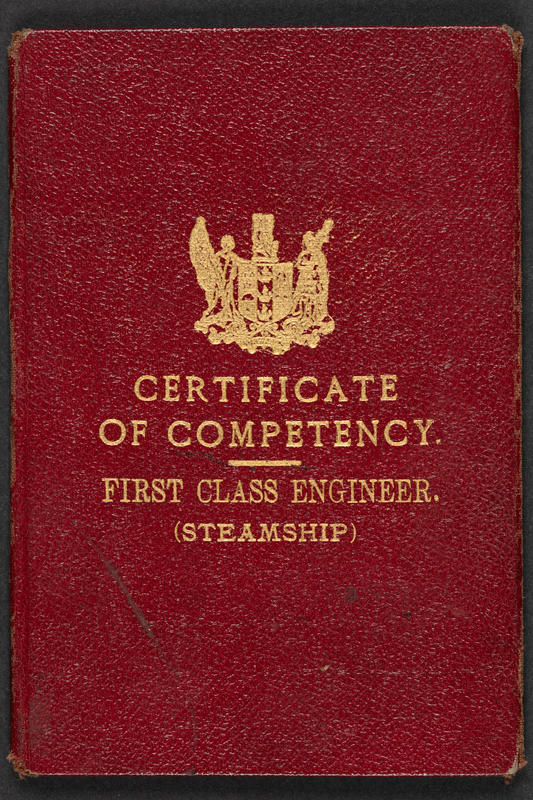 Archive: Certificate of competency, First Class Engineer (steamship) 11 ...