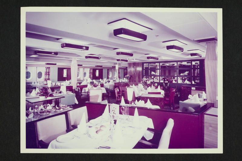 Photograph: MV AKAROA, Restaurant - New Zealand Maritime Museum