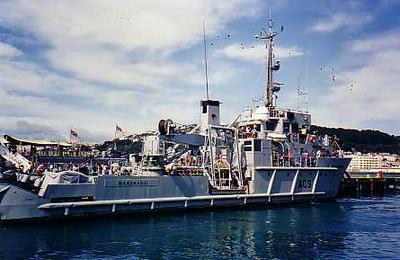 Photograph: HMNZS MANAWANUI, 1991 - New Zealand Maritime Museum