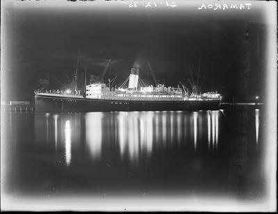 Glass plate: TAMAROA (1922) - New Zealand Maritime Museum