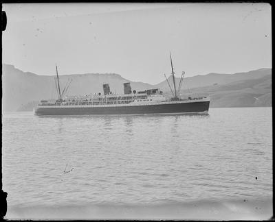 Glass plate: RANGATIRA (1931) on Lyttelton Harbour - New Zealand ...