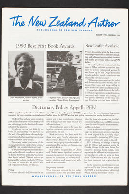 Serial: The New Zealand Author, the journal of The New Zealand Society ...