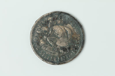 Coin: New Zealand one shilling, 1933 - New Zealand Maritime Museum