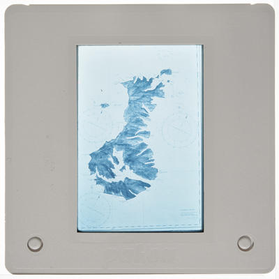 Slide: Chart, Auckland Islands, 1994 - New Zealand Maritime Museum