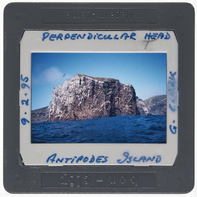 Slide: Perpendicular Head, Antipodes Islands, 9 Feb 95 - New Zealand ...