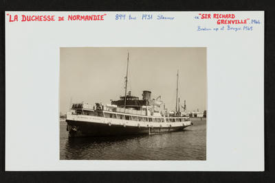 Index card - New Zealand Maritime Museum