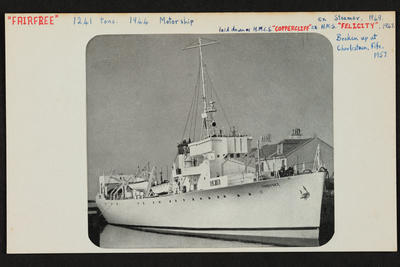 Index card - New Zealand Maritime Museum