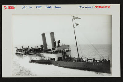 Index card - New Zealand Maritime Museum