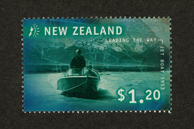New Zealand heritage stamp: Hamilton Jet Boat - New Zealand Maritime Museum