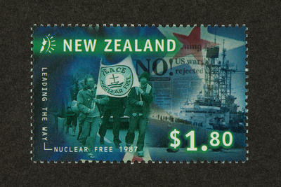 New Zealand heritage stamp: Nuclear Free - New Zealand Maritime Museum