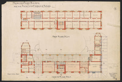 Plan: Proposed Ferry Building for the Auckland Harbour Board. Sheet 12/ ...