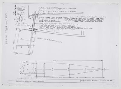 Plan: Balanced rudder for SAVANT - New Zealand Maritime Museum