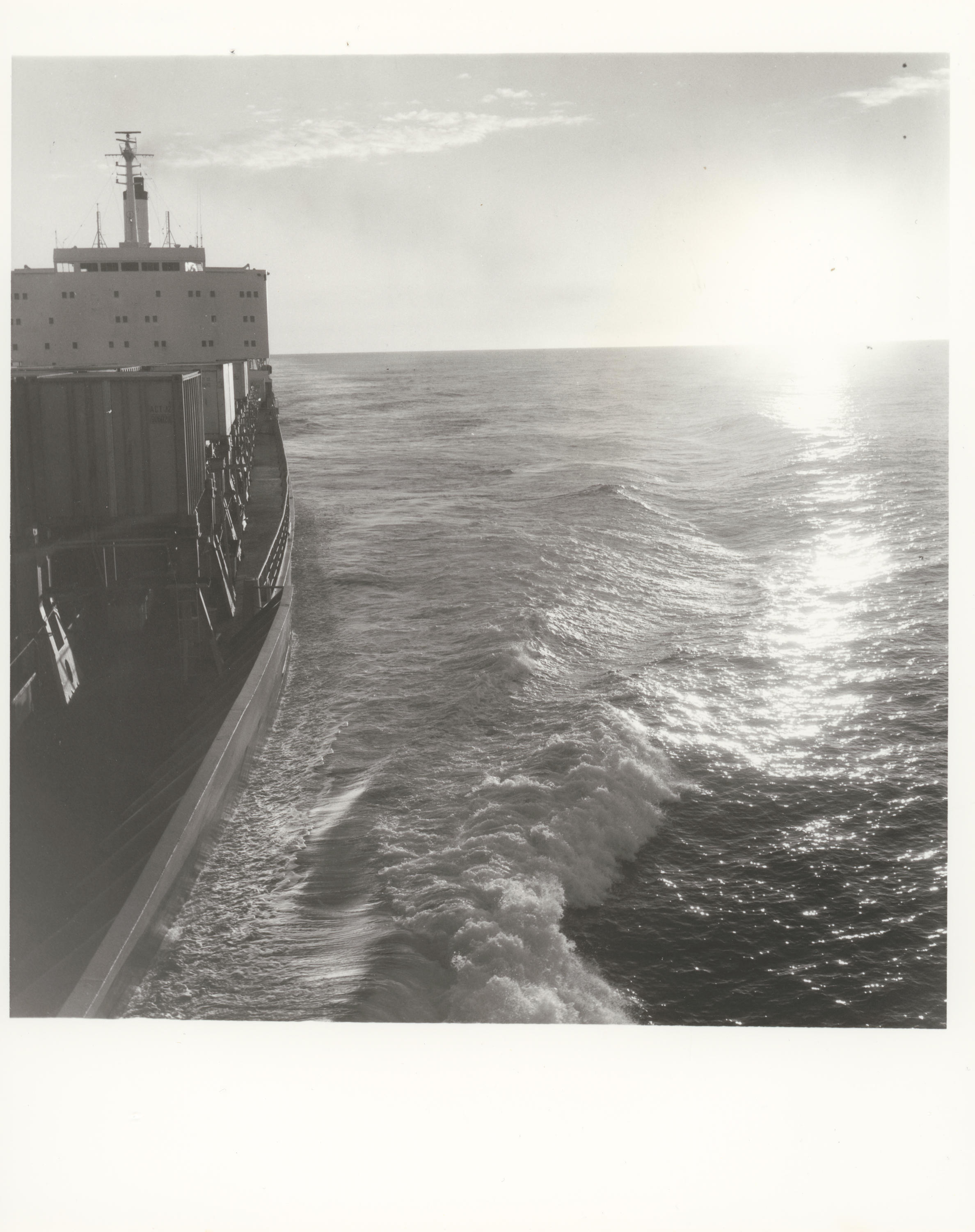 Photograph: Cargo ship starboard side view - New Zealand Maritime Museum