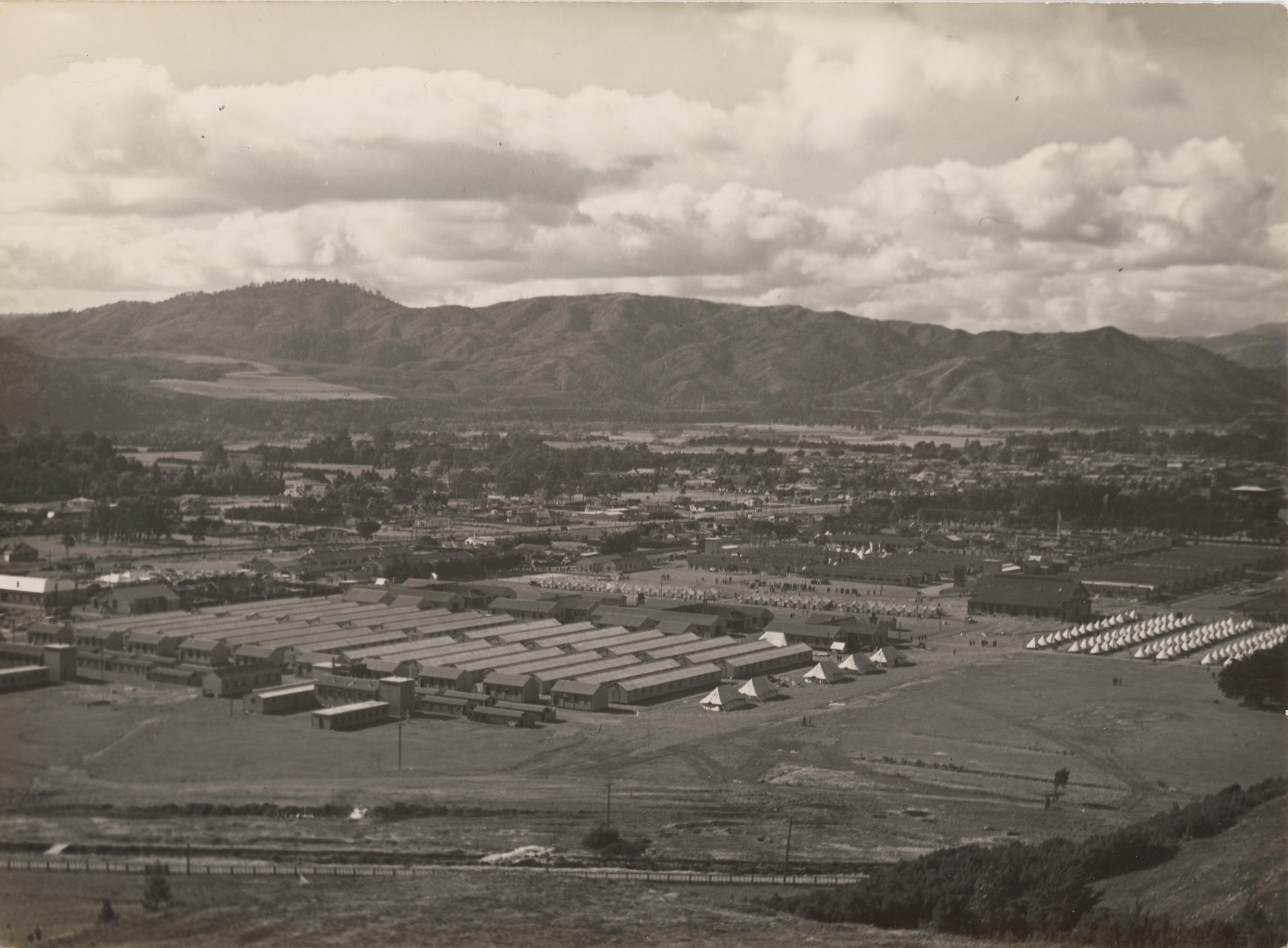 Photograph: View of Trentham Military Camp [Upper Hutt, New Zealand ...