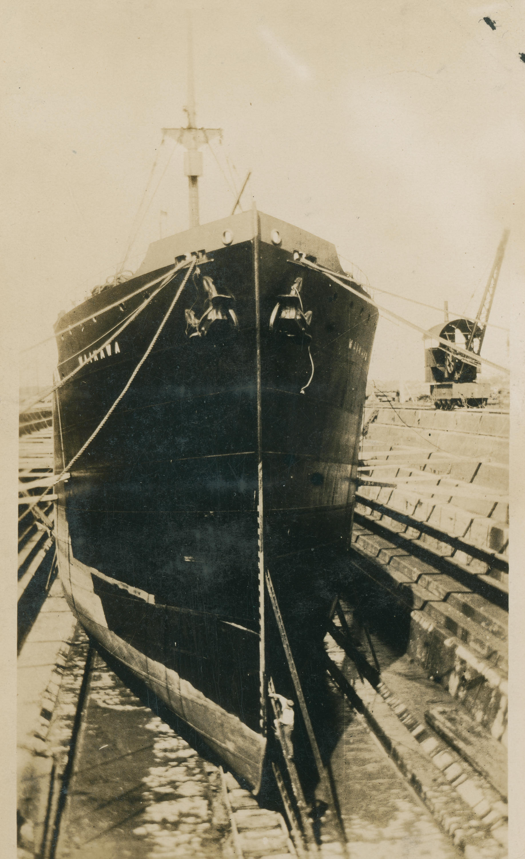 Photograph: WAIKAWA up on the dry at Calliope Dock, Auckland - New ...