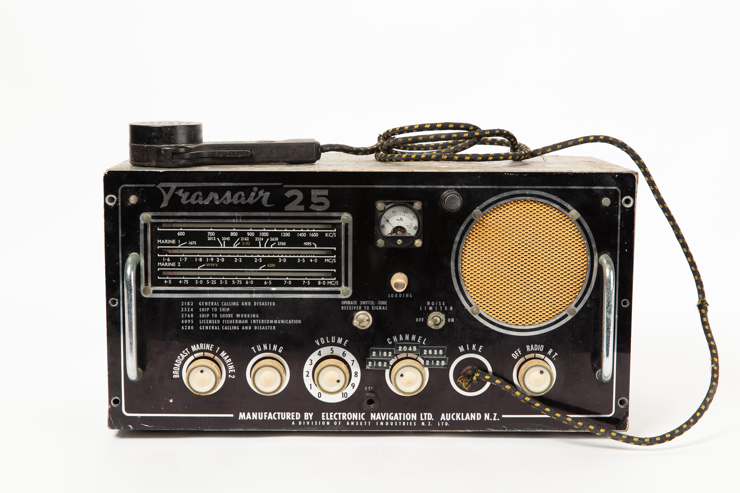 Radio: Transair 25 single side band radio - New Zealand Maritime Museum