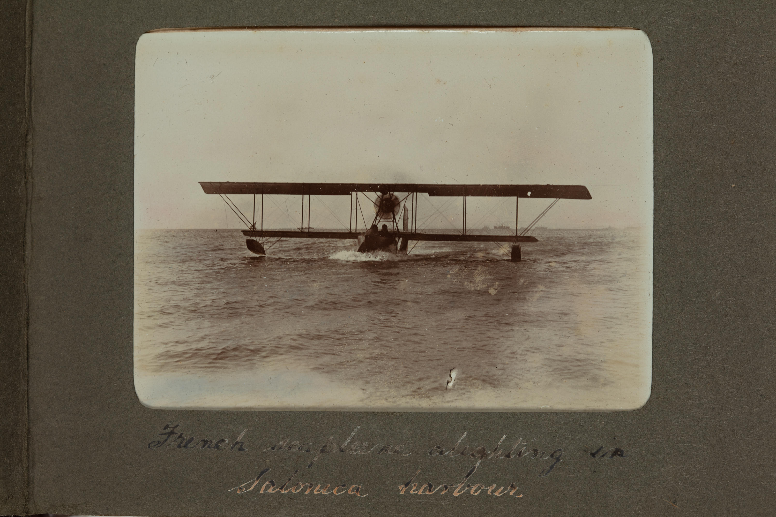 Photograph: French seaplane, Salonica (Thessaloniki) harbour, Greece ...