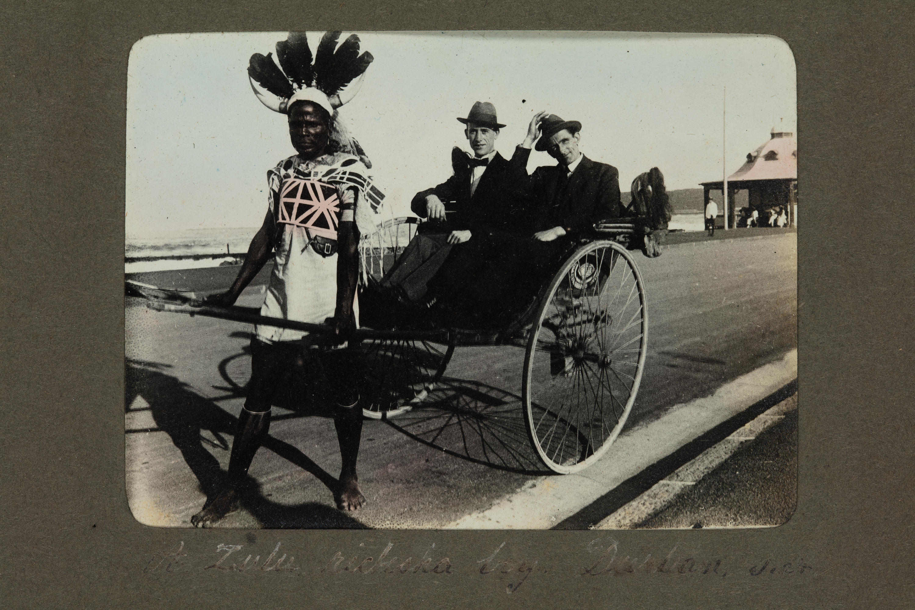 Photograph: Rickshaw riders and operator, Durban, South Africa - New ...
