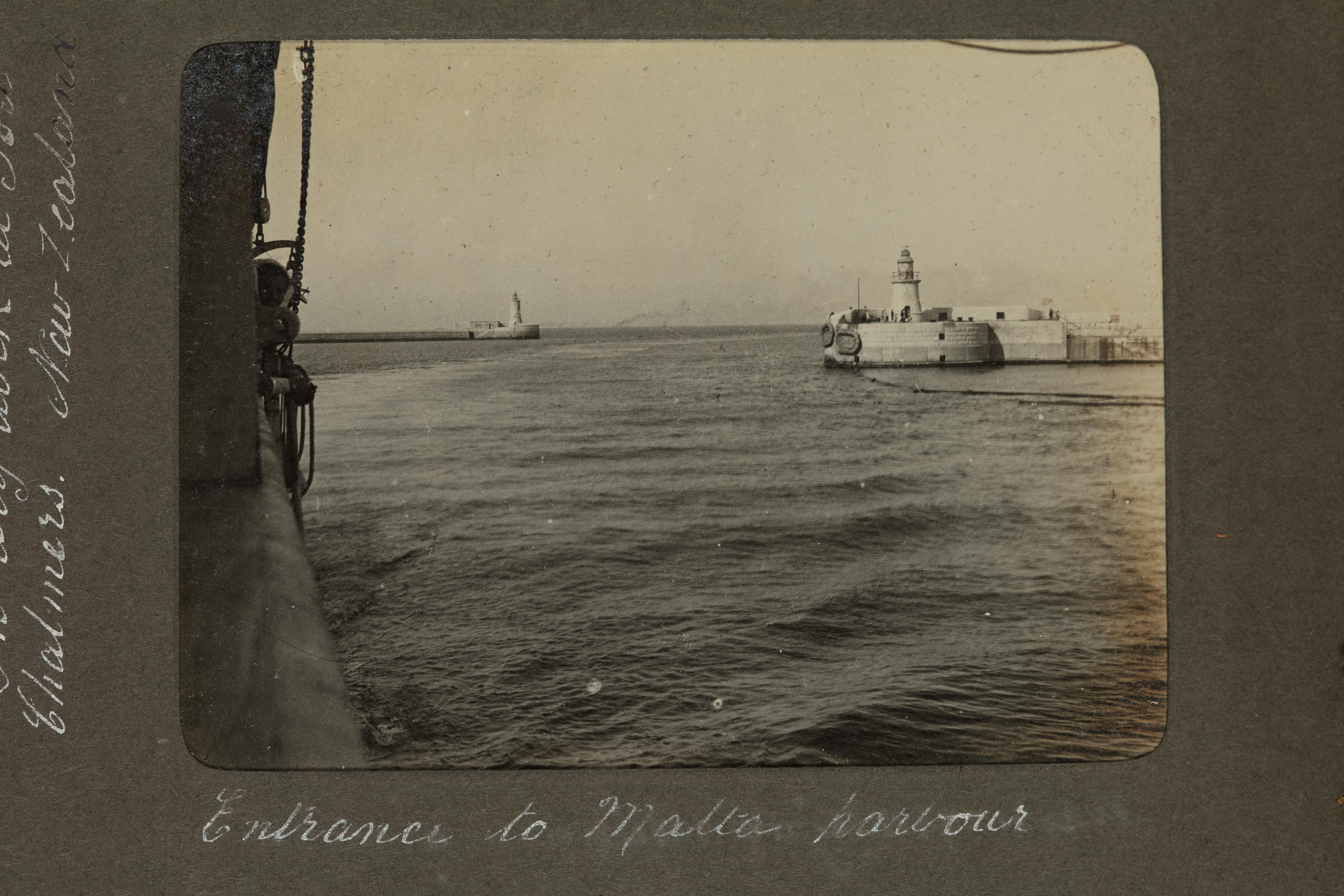 Photograph: Entrance to Malta harbour from TSS MARAMA (1907) - New ...