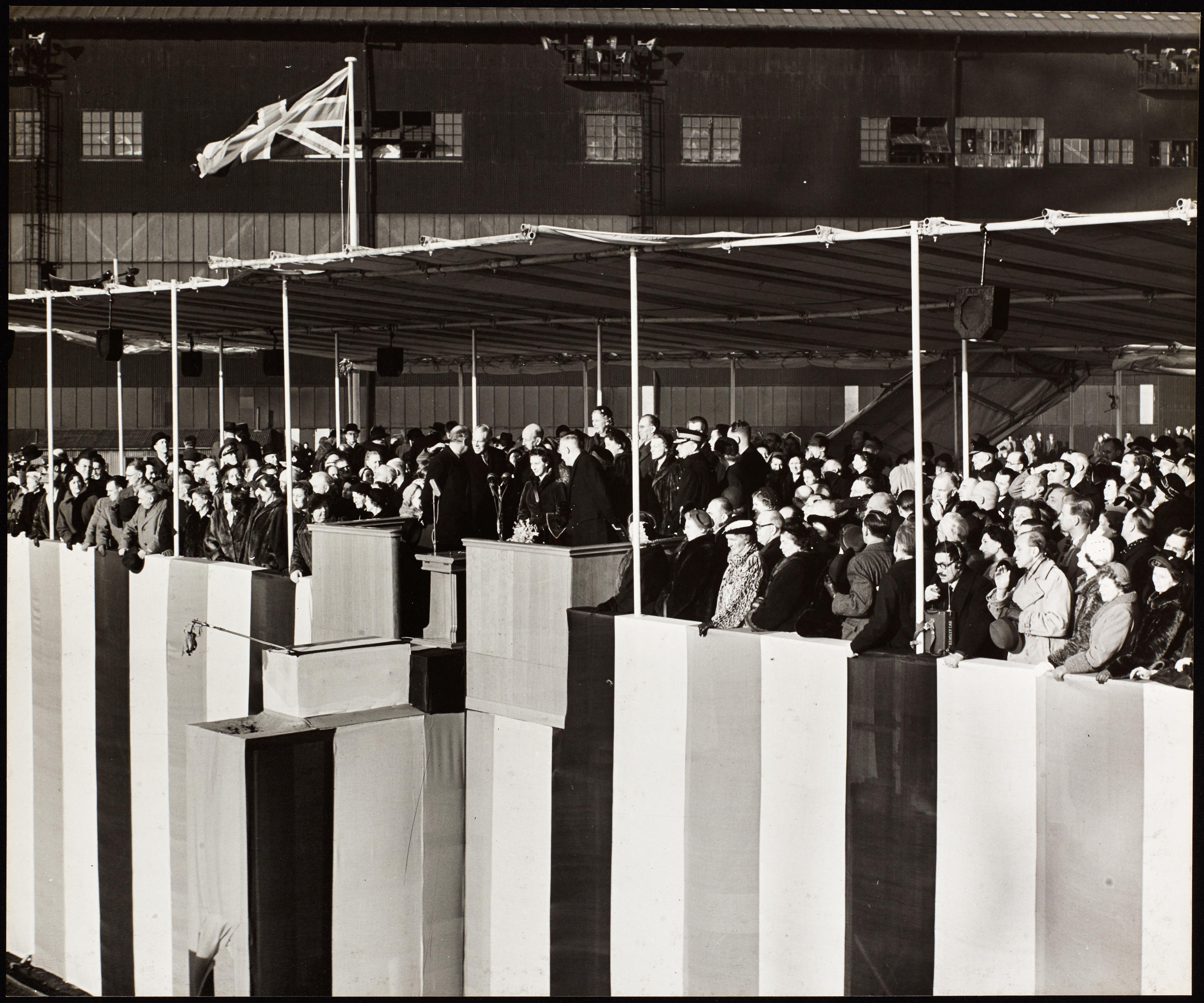 Photograph: HRH Princess Margaret at launch of TEV MAORI (1953), 27 Nov ...