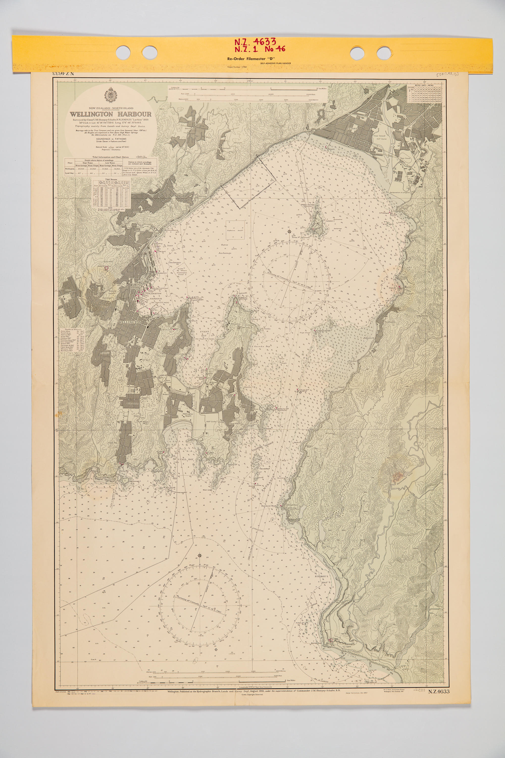Chart: Wellington Harbour - New Zealand Maritime Museum
