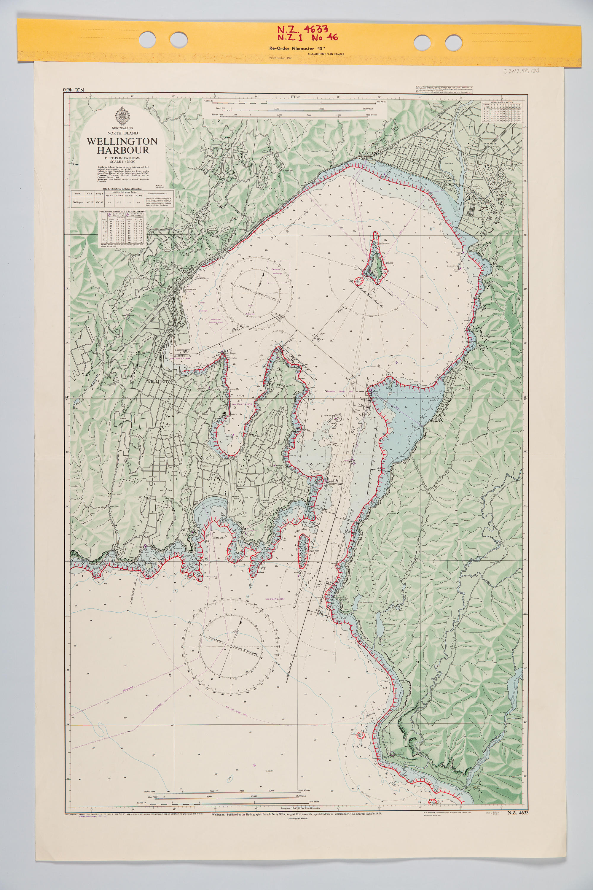Chart: Wellington Harbour - New Zealand Maritime Museum