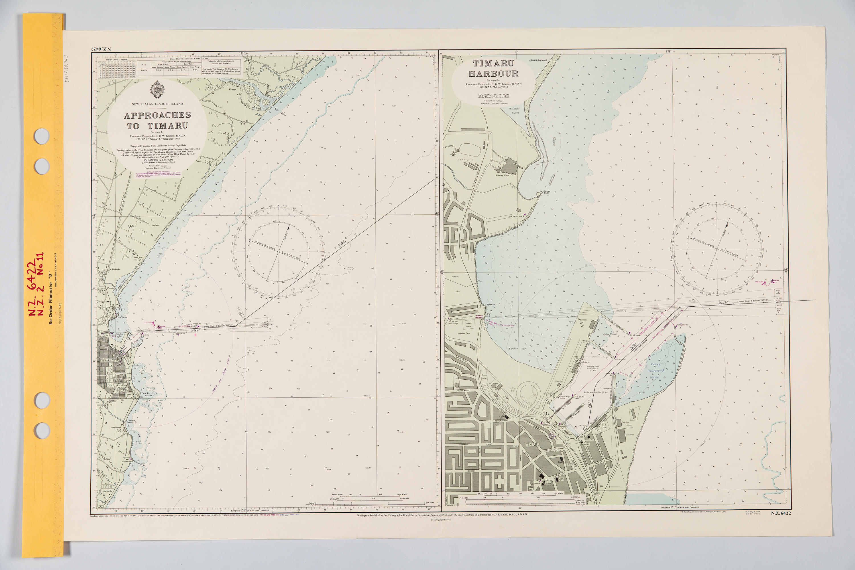 Chart: Approaches to Timaru - New Zealand Maritime Museum