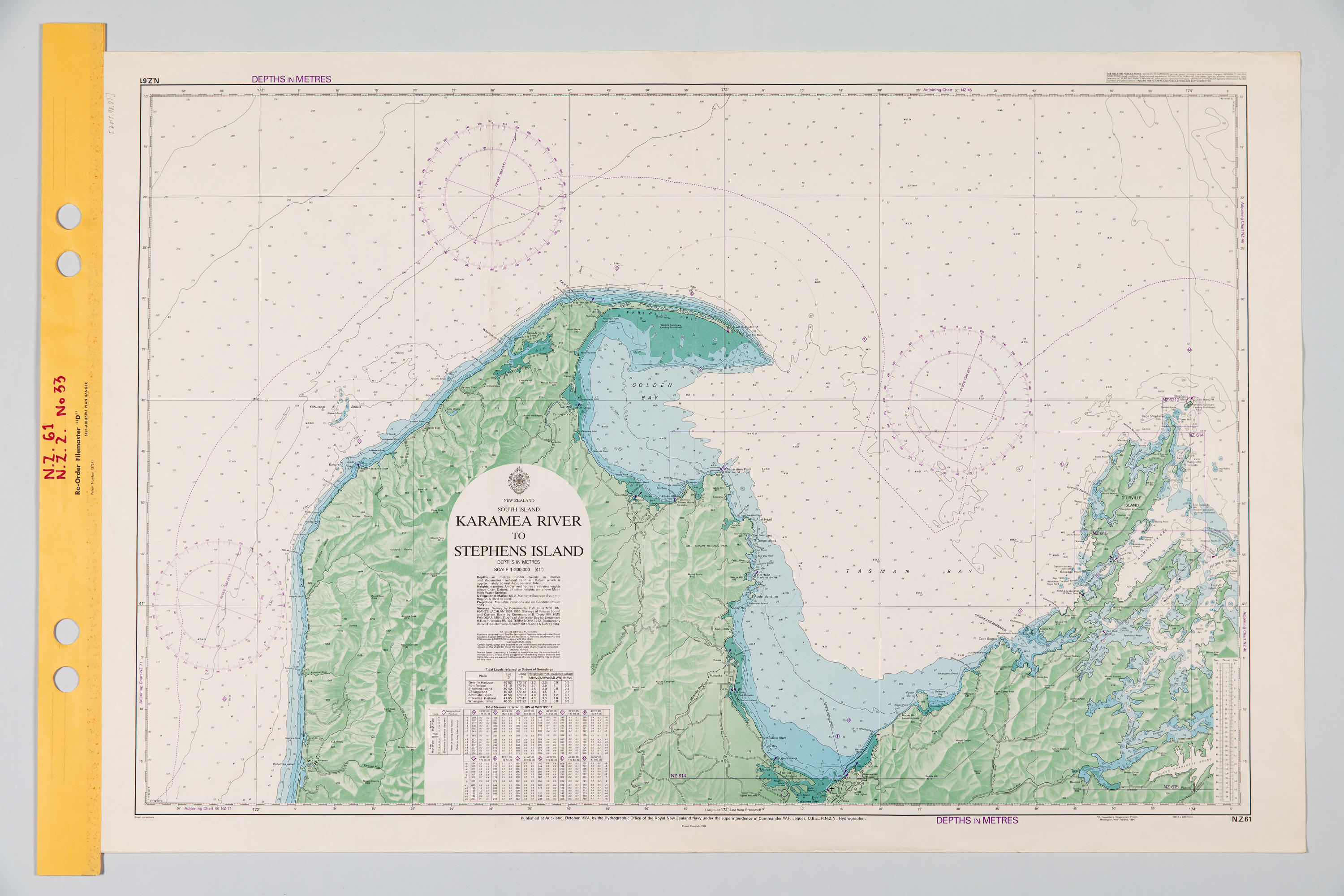 Chart: Karamea River to Stephens Island - New Zealand Maritime Museum