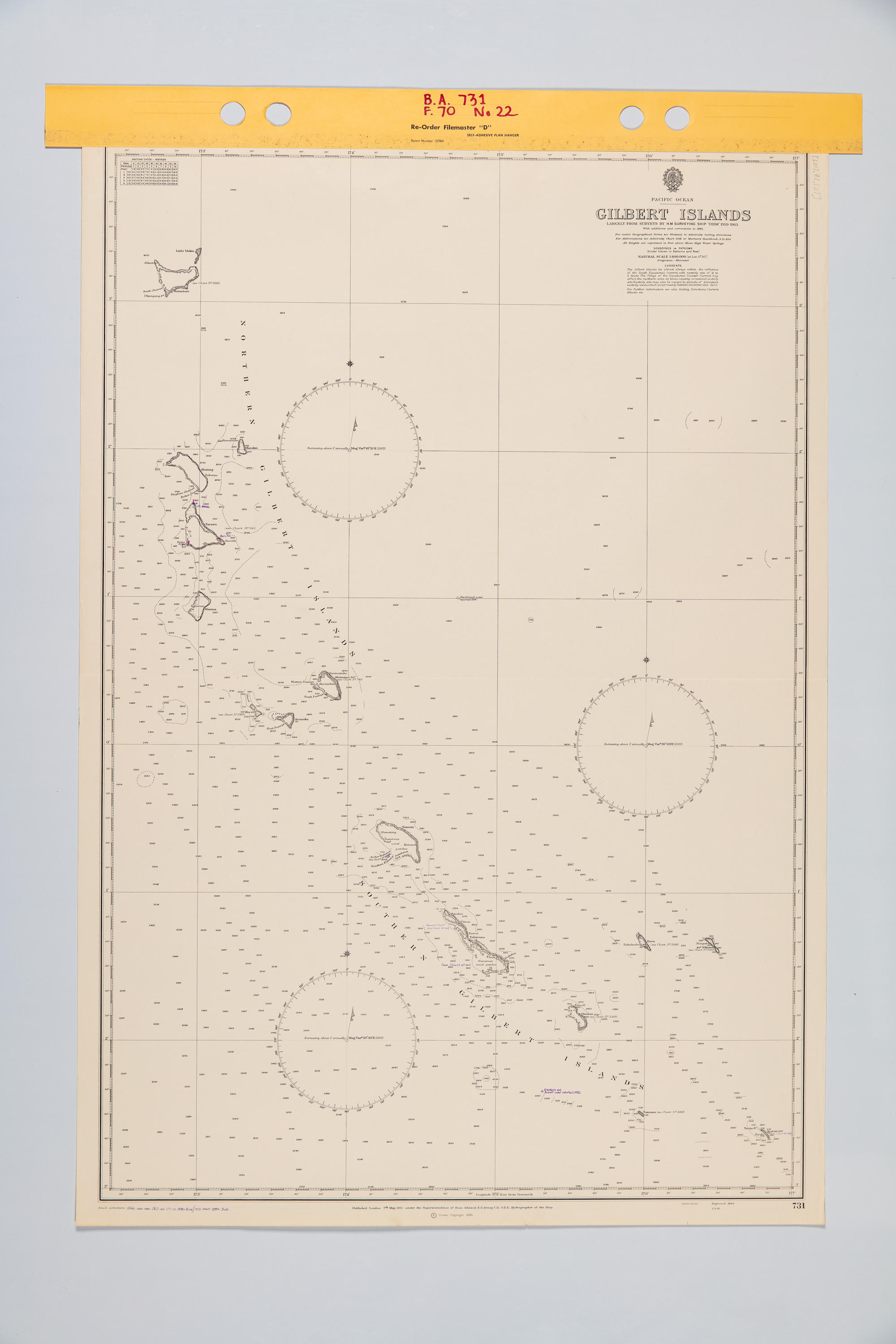 Chart: Gilbert Islands [Kiribati] - New Zealand Maritime Museum
