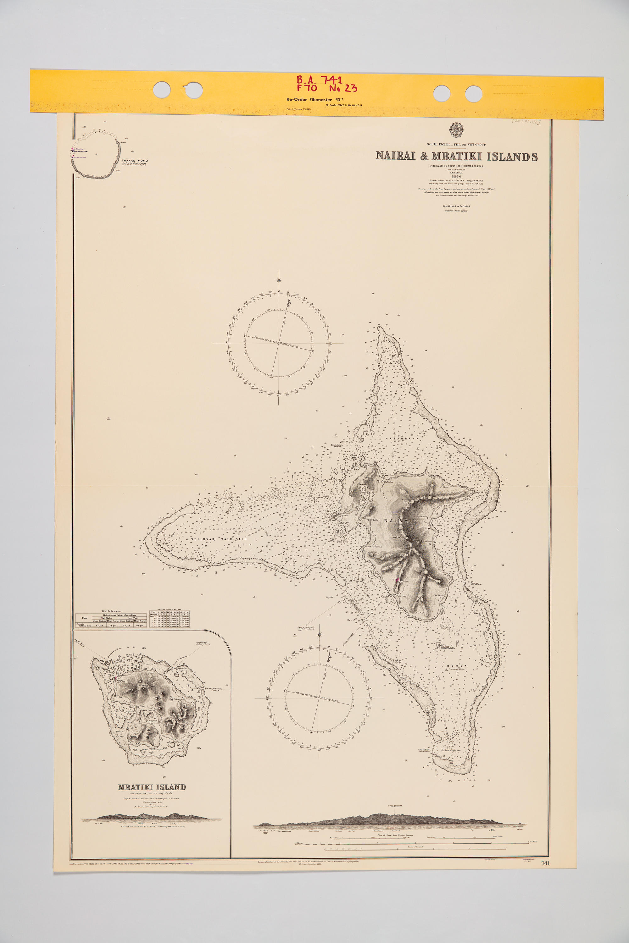 Chart: Fiji, Nairai & Mbatiki Islands - New Zealand Maritime Museum