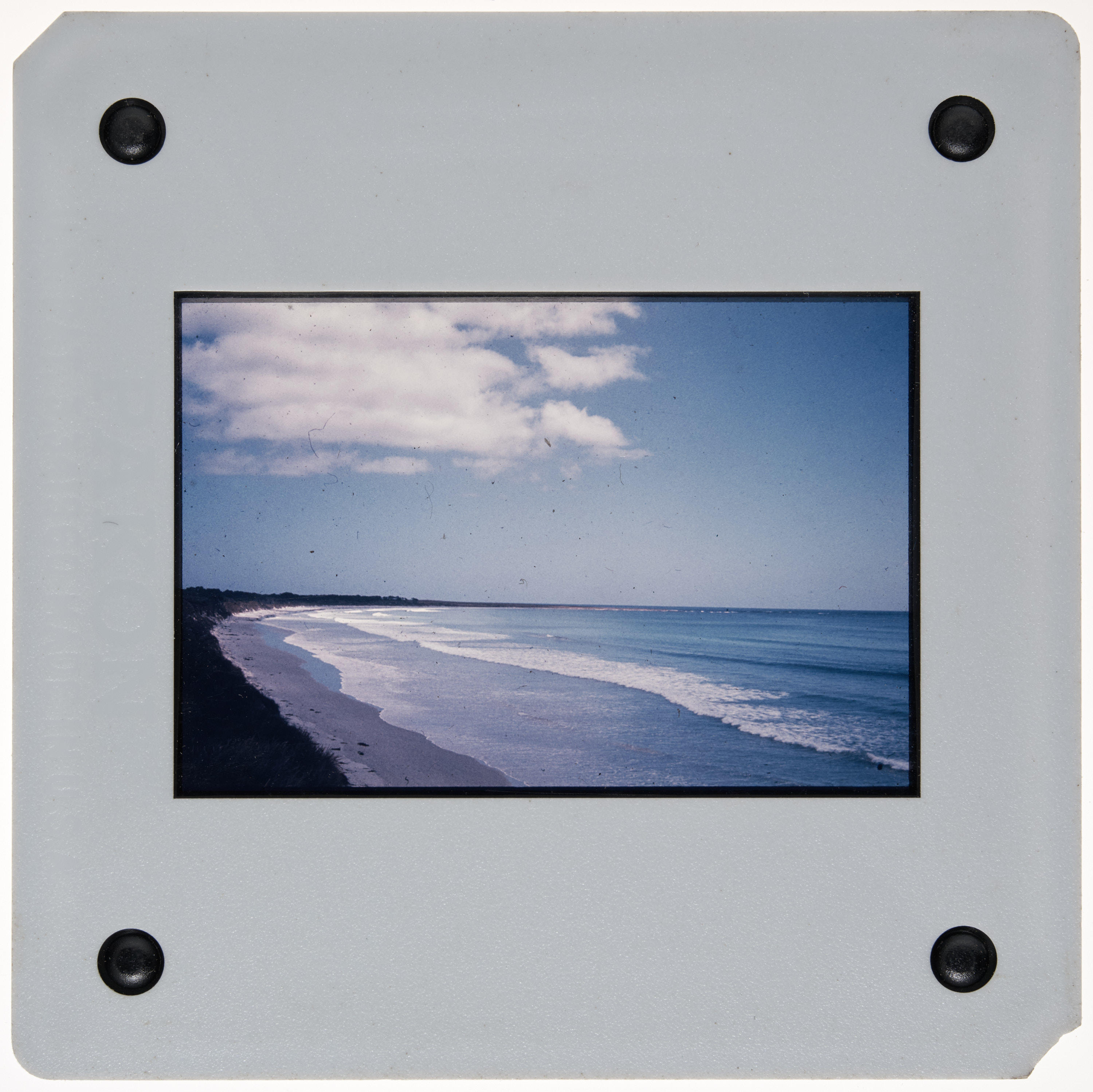 Slide: Beach, Campbell Island, 1970s - New Zealand Maritime Museum