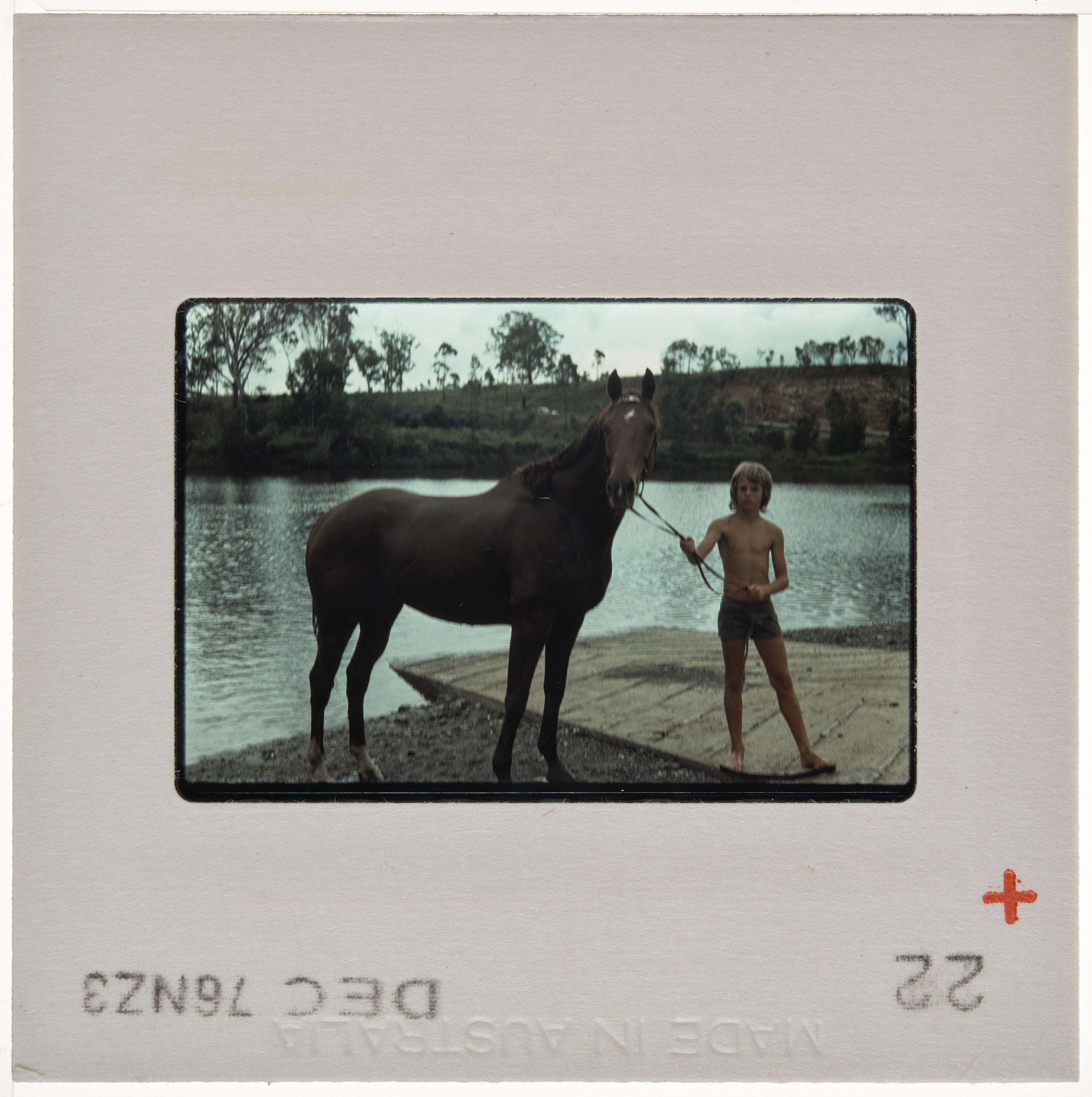 Slide: Person with horse, Papua New Guinea, 1976 - New Zealand Maritime ...