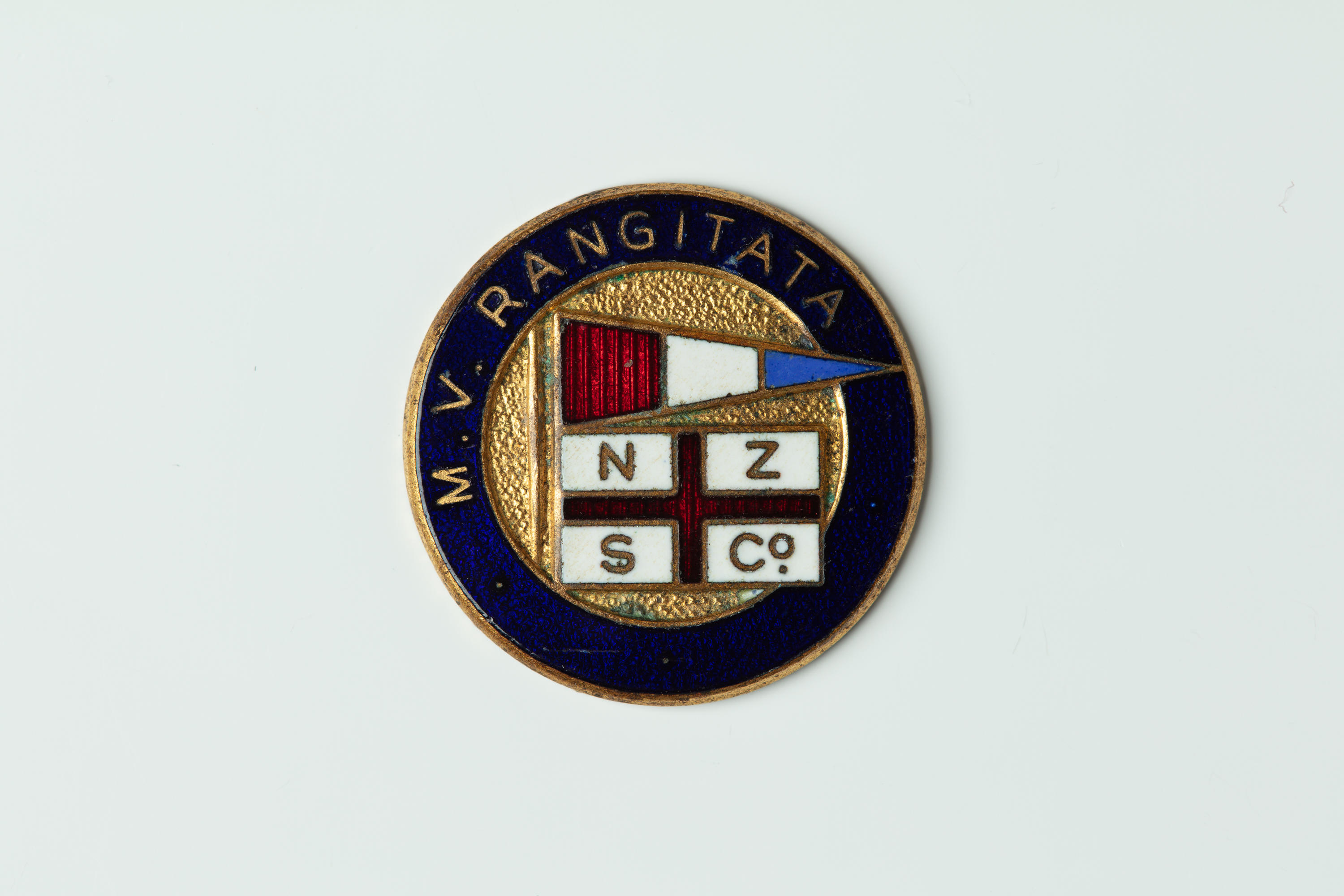 Badge: MV RANGITATA, New Zealand Shipping Company - New Zealand ...