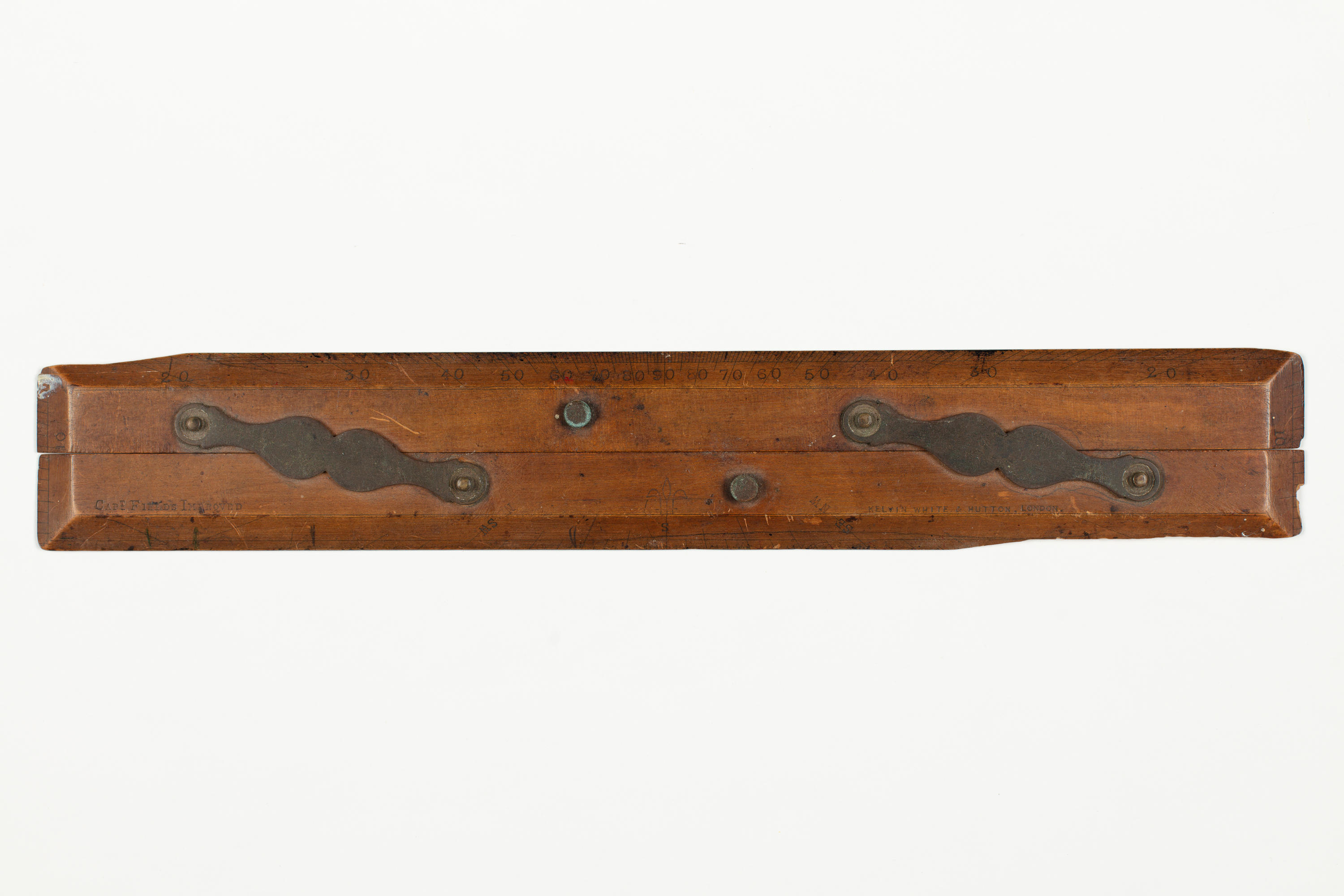 Wooden parallel rule - New Zealand Maritime Museum