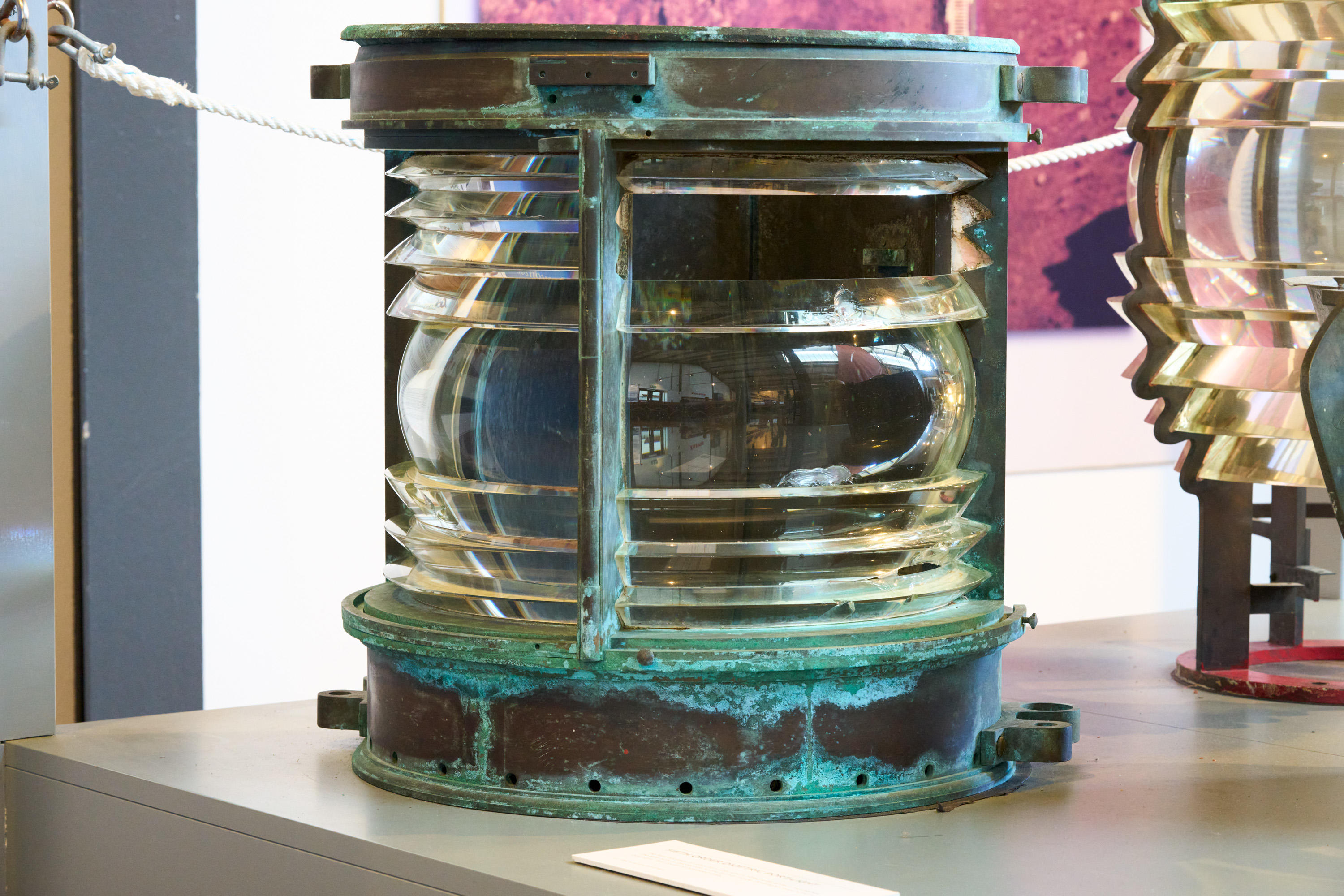 Fifth order dioptric port light - New Zealand Maritime Museum