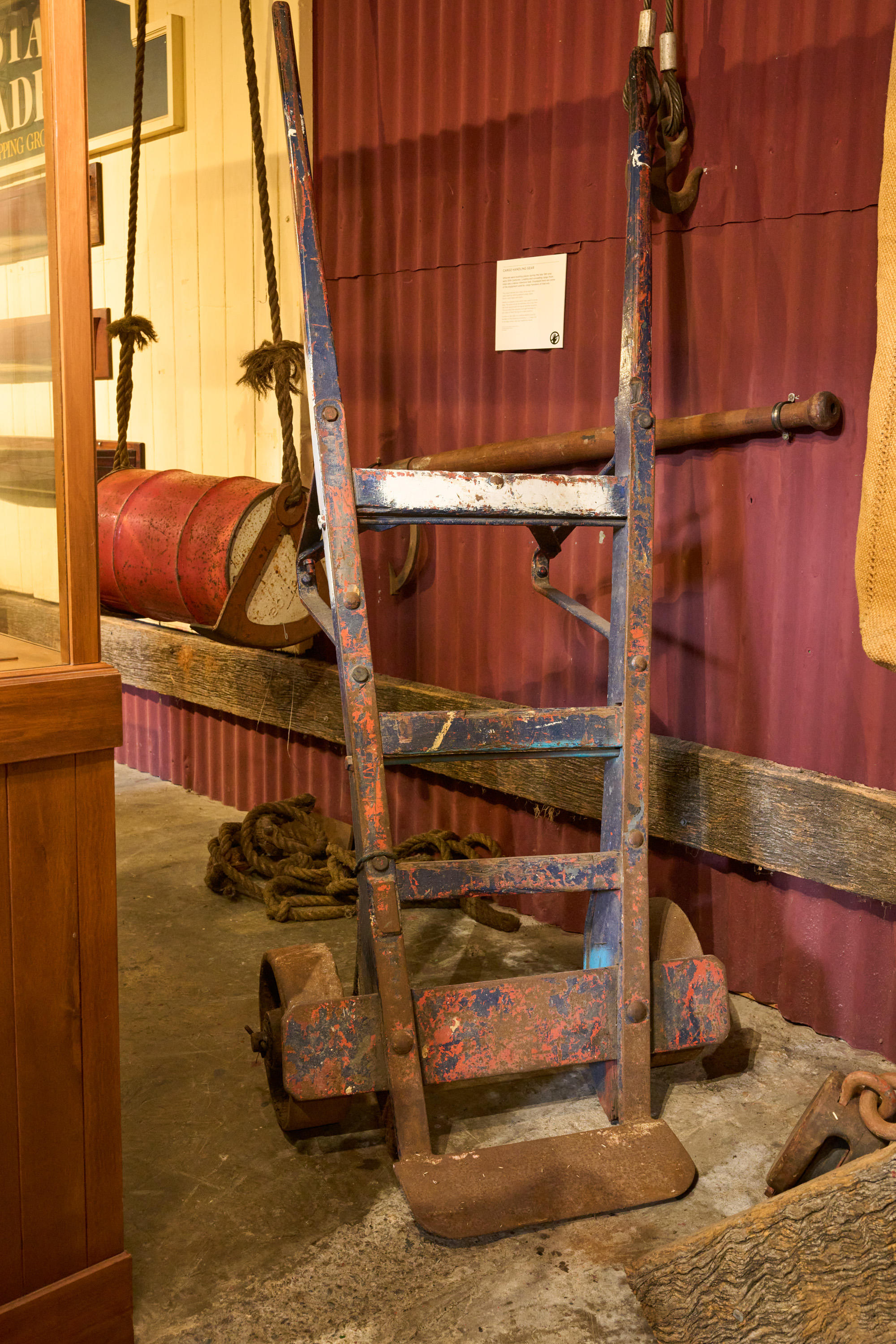 Hand barrow: Union Steam Ship Company - New Zealand Maritime Museum