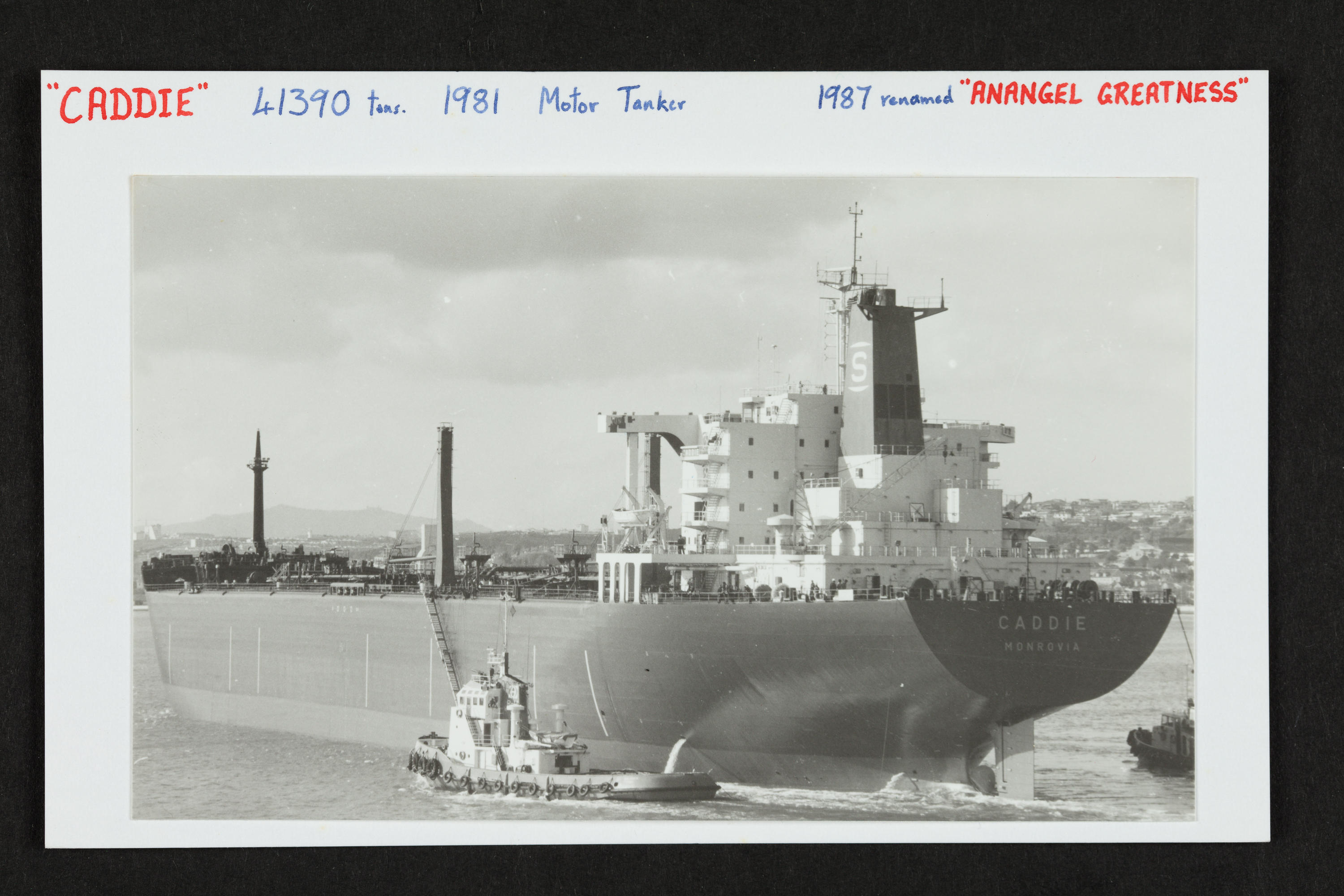Index card: CADDIE (1981) - New Zealand Maritime Museum