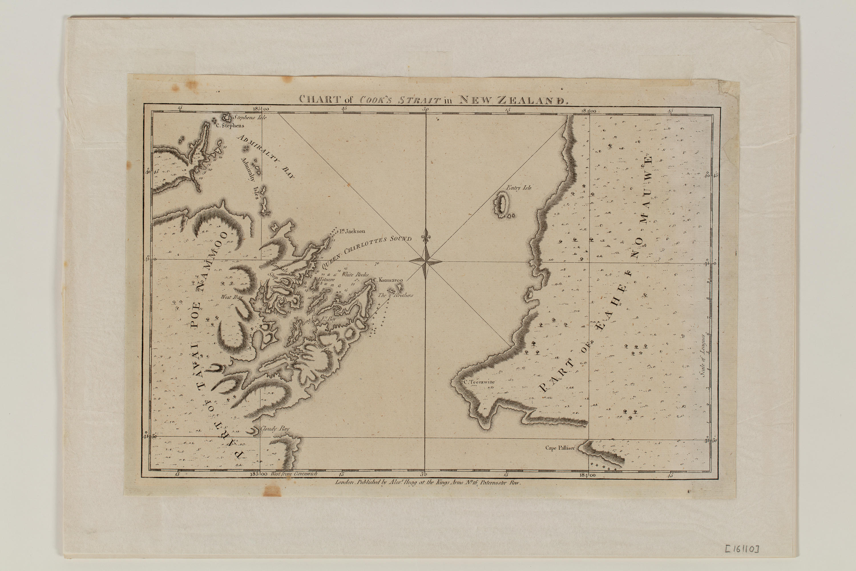 Chart: Cook's Strait in New Zealand - New Zealand Maritime Museum