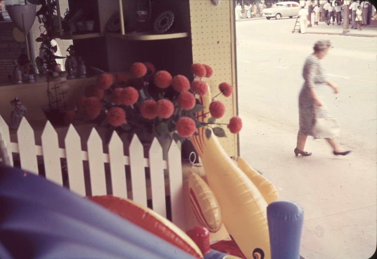 Slide: Street scene, Suva? - New Zealand Maritime Museum