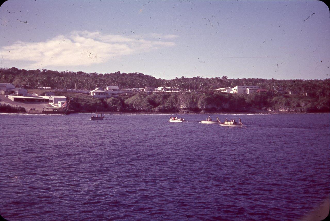 Slide: Lighters unloading TOFUA - New Zealand Maritime Museum