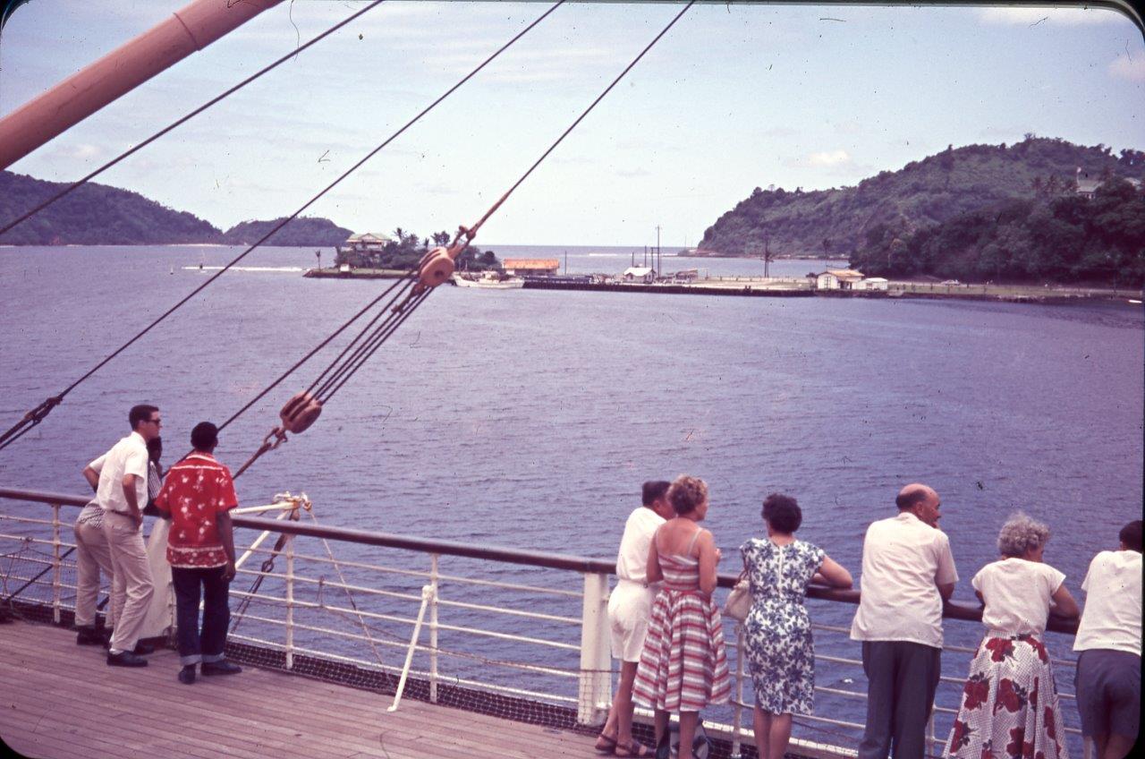Slide: Passengers on deck TOFUA - New Zealand Maritime Museum