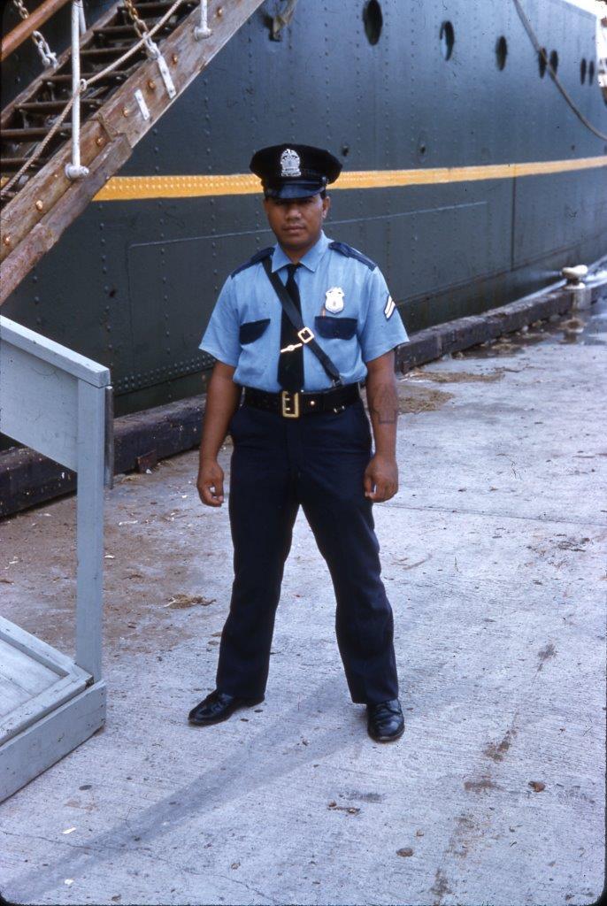 Slide: Policeman, Pago Pago - New Zealand Maritime Museum
