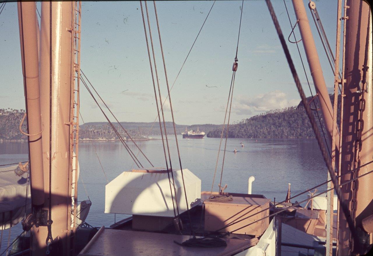 Slide: View of unidentified harbour from onboard TOFUA - New Zealand ...