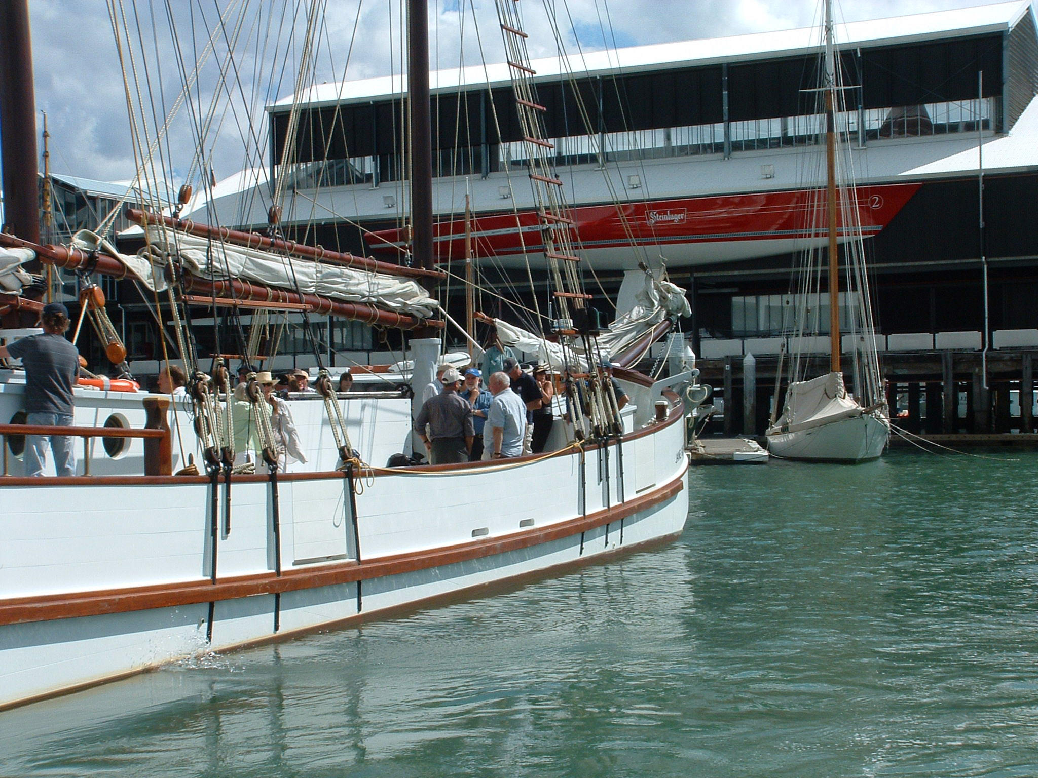 Photograph: JANE GIFFORD (1908) berthed at the New Zealand Maritime ...