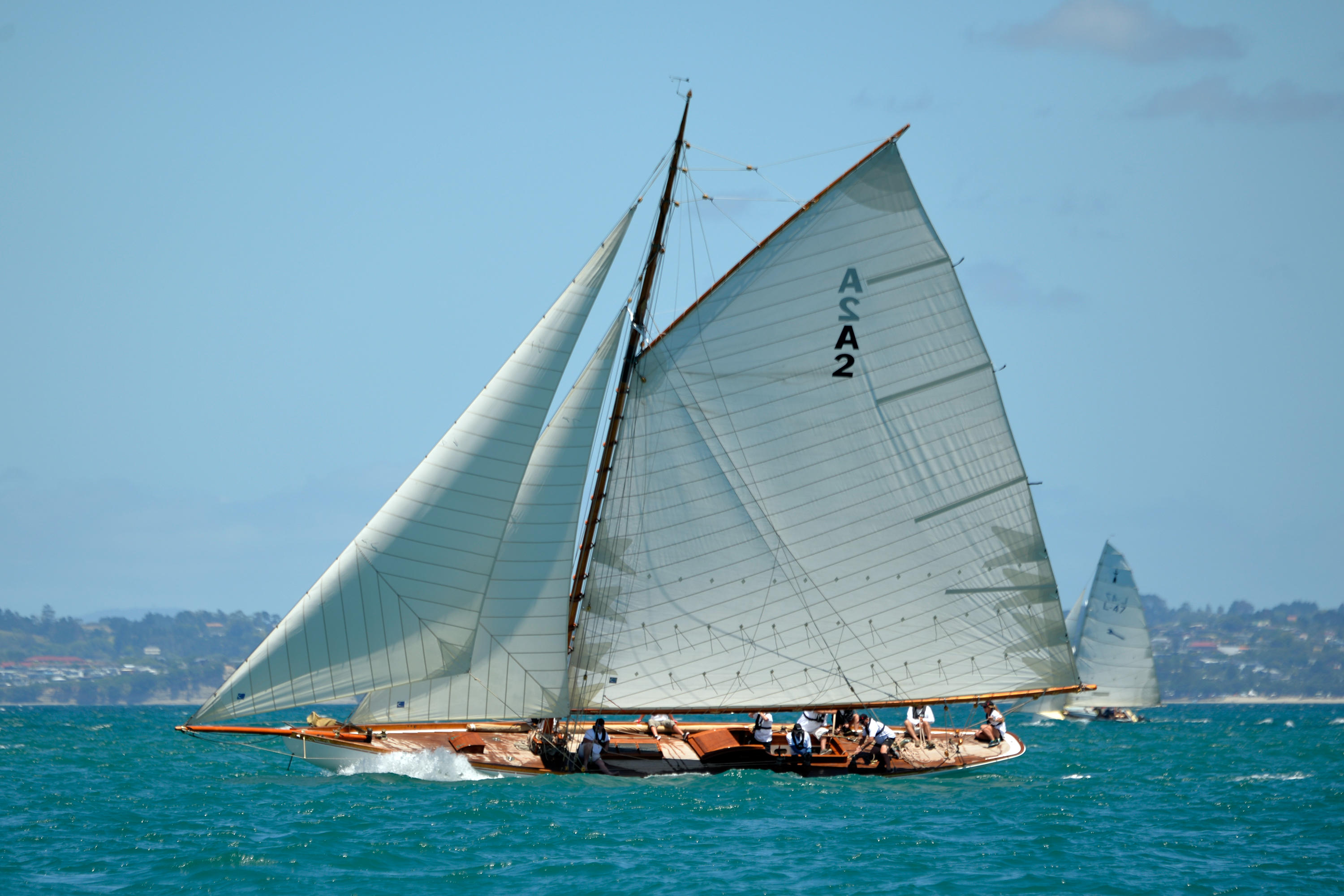 Photograph: RAWHITI (A2), Mahurangi Harbour - New Zealand Maritime Museum
